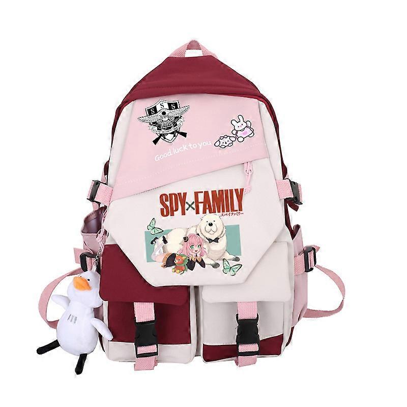 SPY x FAMILY Anya Forger Anime Backpack for Women Kawaii Design Student ...