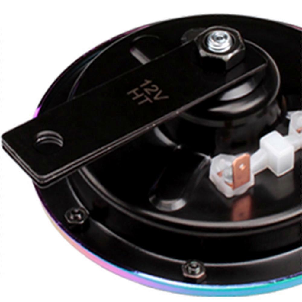 2Pcs Car Horn Compact Multi-Color 12V Disc Electric Air Horn Kit Dual ...