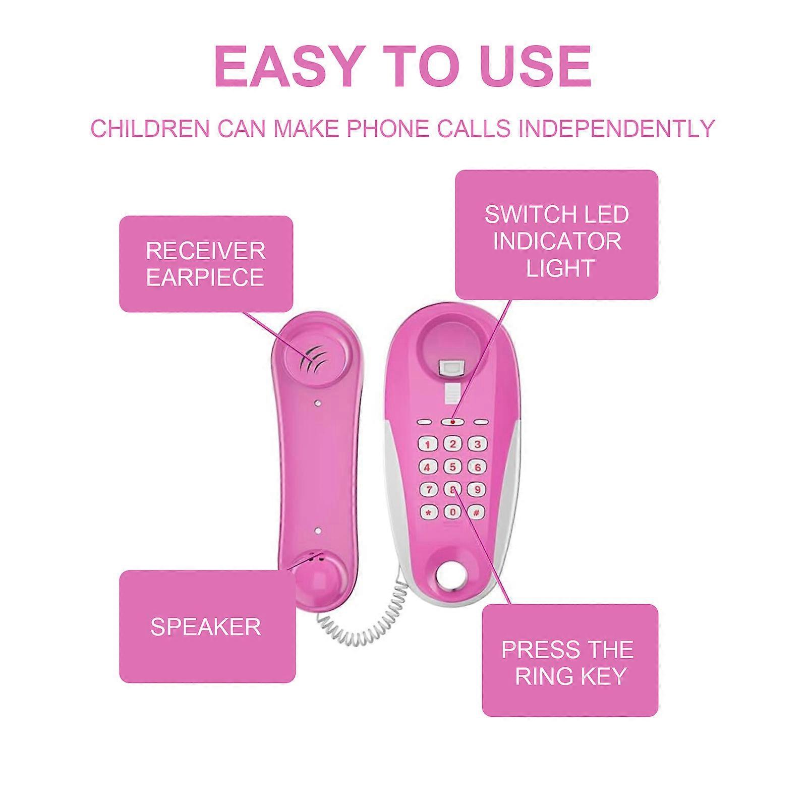 Realistic Call Simulation Wired Intercom Phone, Children's Playhouse ...