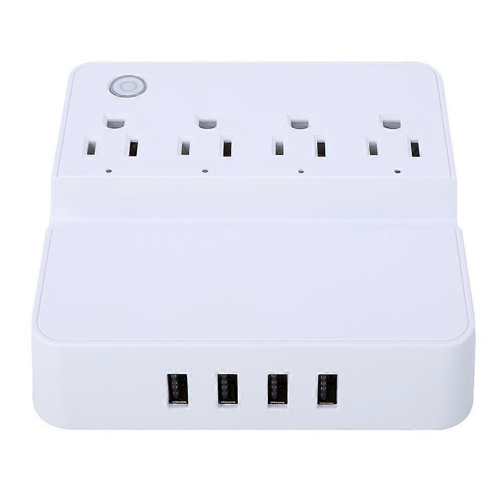 Wireless WiFi Socket Voice Control Timing Outlet 4 AC Outlets 4 USB 100 ...