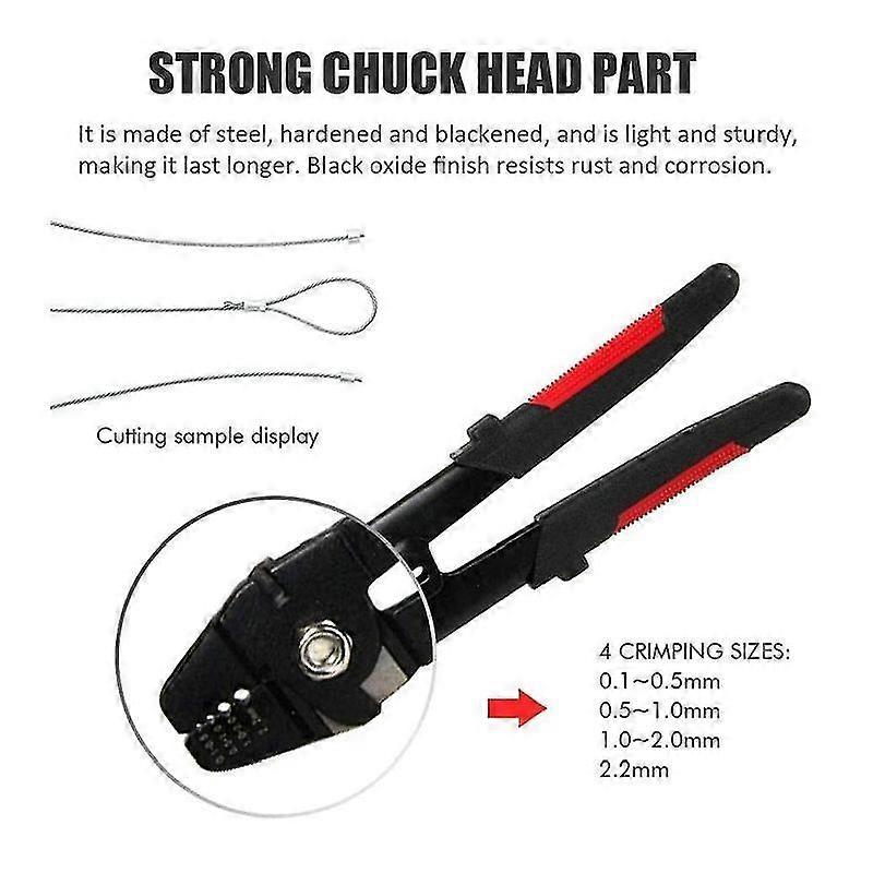 1 Pcs Wire Rope Crimper Swager Pliers Loop Sleeve Crimper Hand Tools 0 ...
