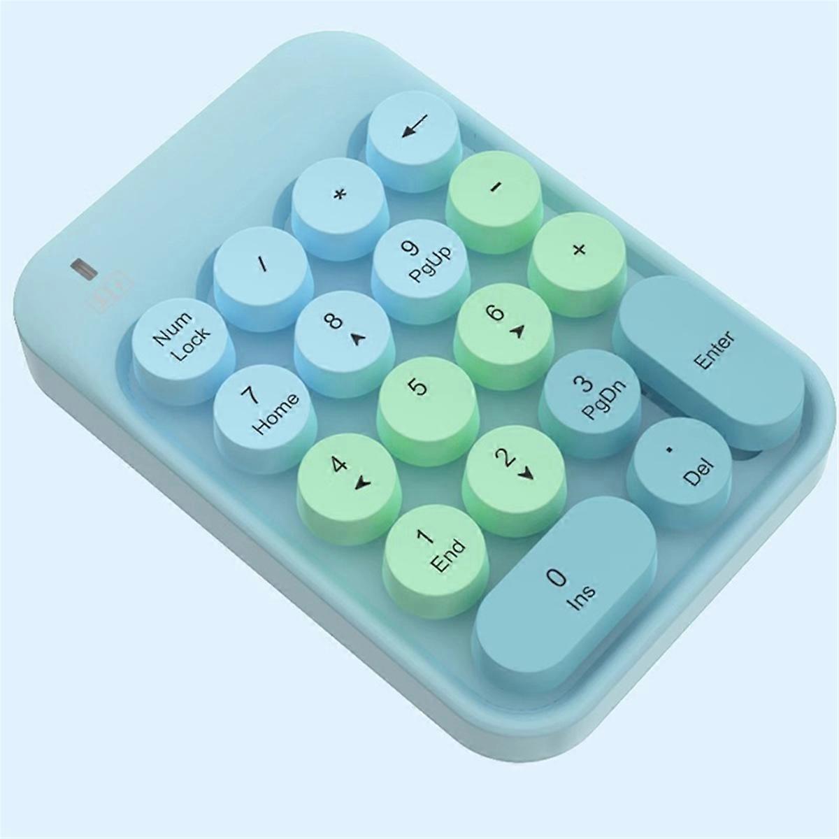 2.4g Wireless Numeric Keypad Nine-Key Password,Blue Mixed Color | Fruugo UK