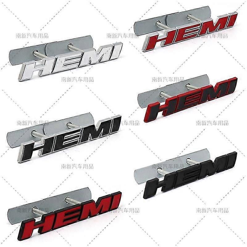 Metal 3d Hemi Car Stickers Grill Emblem Badge Rear Trunk Decal For ...