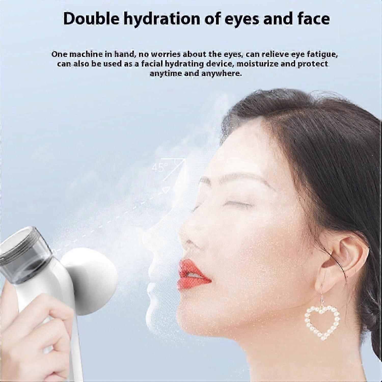 Nano Eye Mist Steam Sprayer, Mini Handheld Rechargeable Eye Drop Mister, Eye Steamer for Dry ...