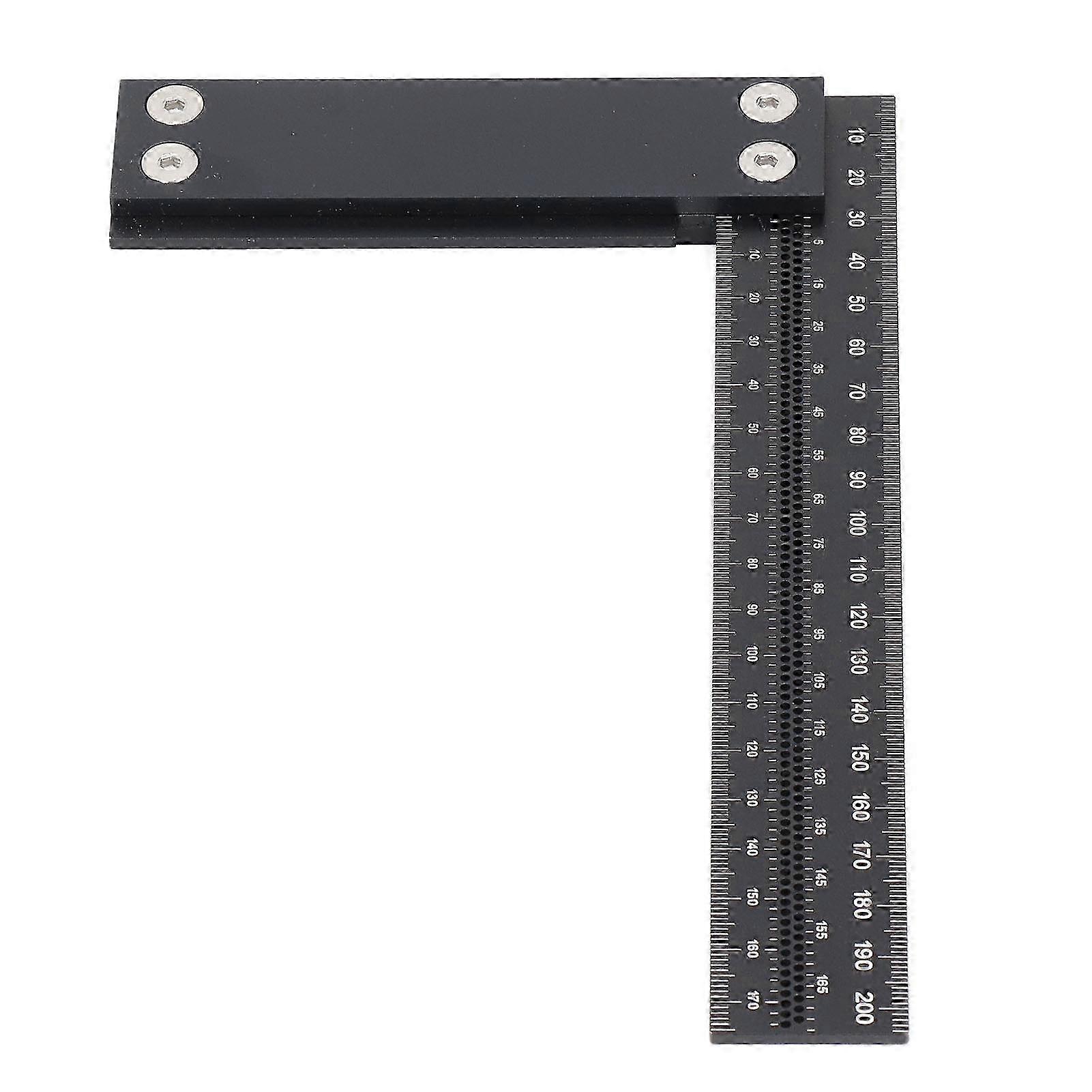90 Degree Right Angle Clamp Square Aluminum Alloy L Ruler Woodworking ...
