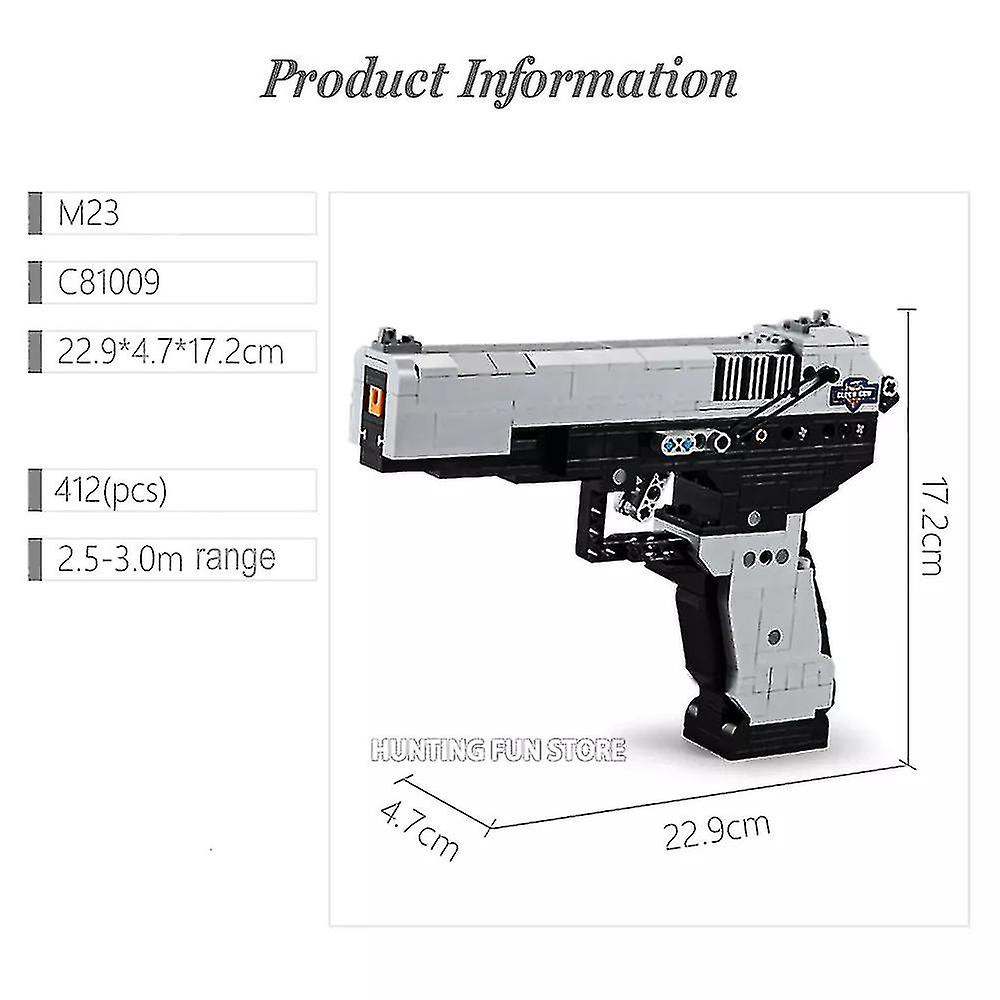 Technical Series Guns Block Pistol M4a1 Mp5 Desert Eagle Military Sets ...