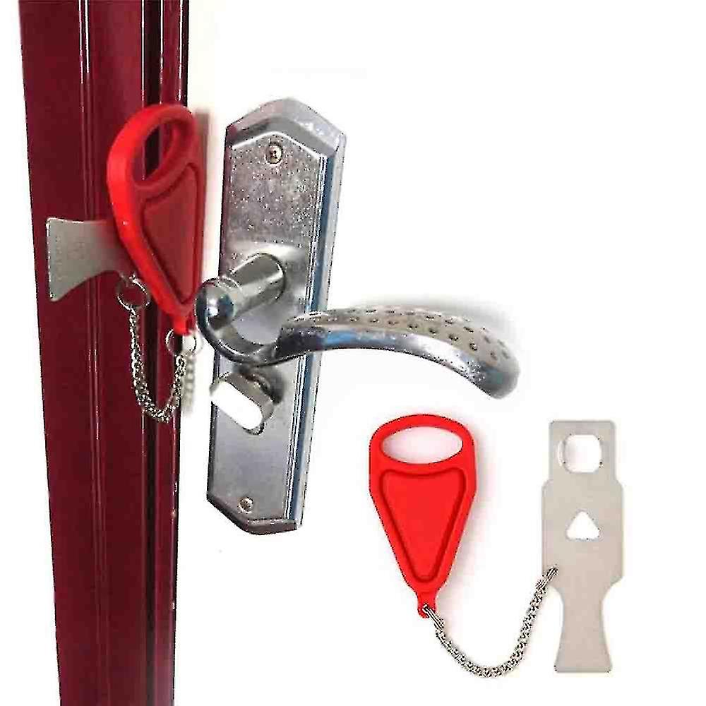 2 Pack Portable Door Lock Security Upgraded Version Apartment Security ...