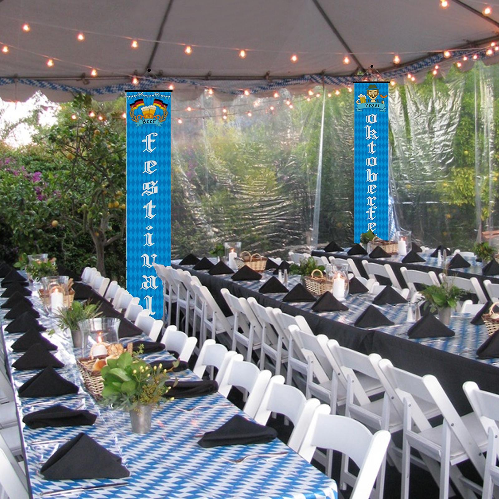 Oktoberfest Welcome Bavarian Banner Decorations Front Door Porch Sign ...