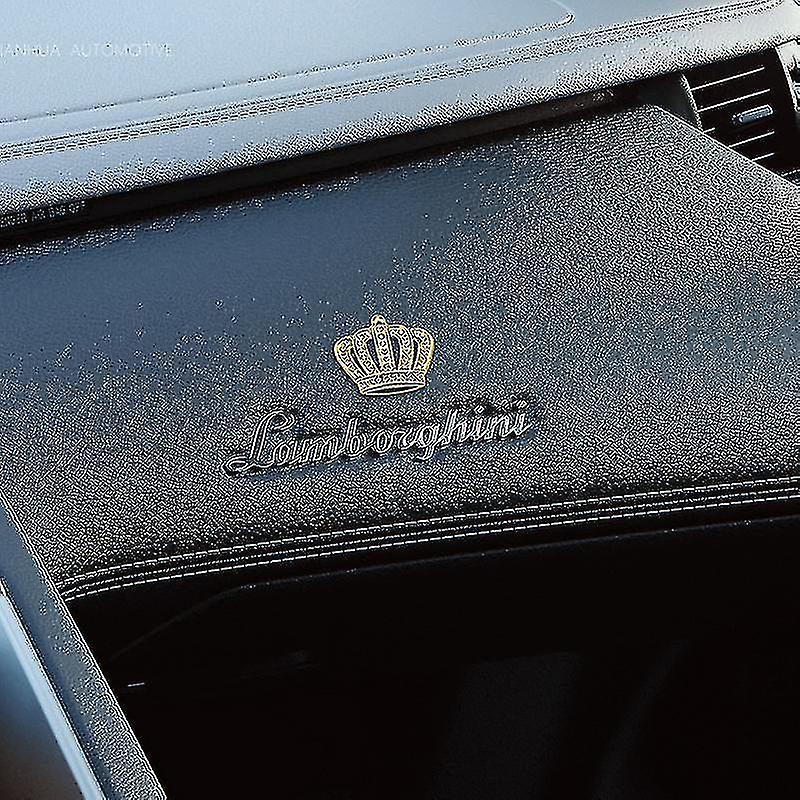 3d Shiny Diamond Metal Crown Car Crown Badge Decal - Large Round Crown ...