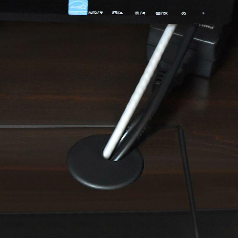 45 mm Black Desktop Grommets Wire Cord Grommet Plastic PC Computer Desk ...