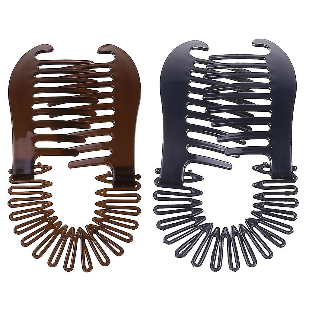 2 Colors Large Comb Banana Clip Hair Riser Claw Hair Accessory Women ...