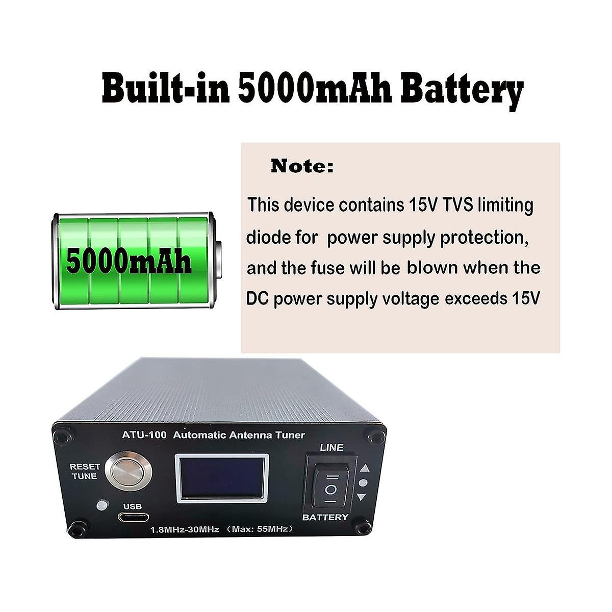 ATU-100 Antennetuner voor Ham Radio 1.8-55MHz Automatische Antenne ...