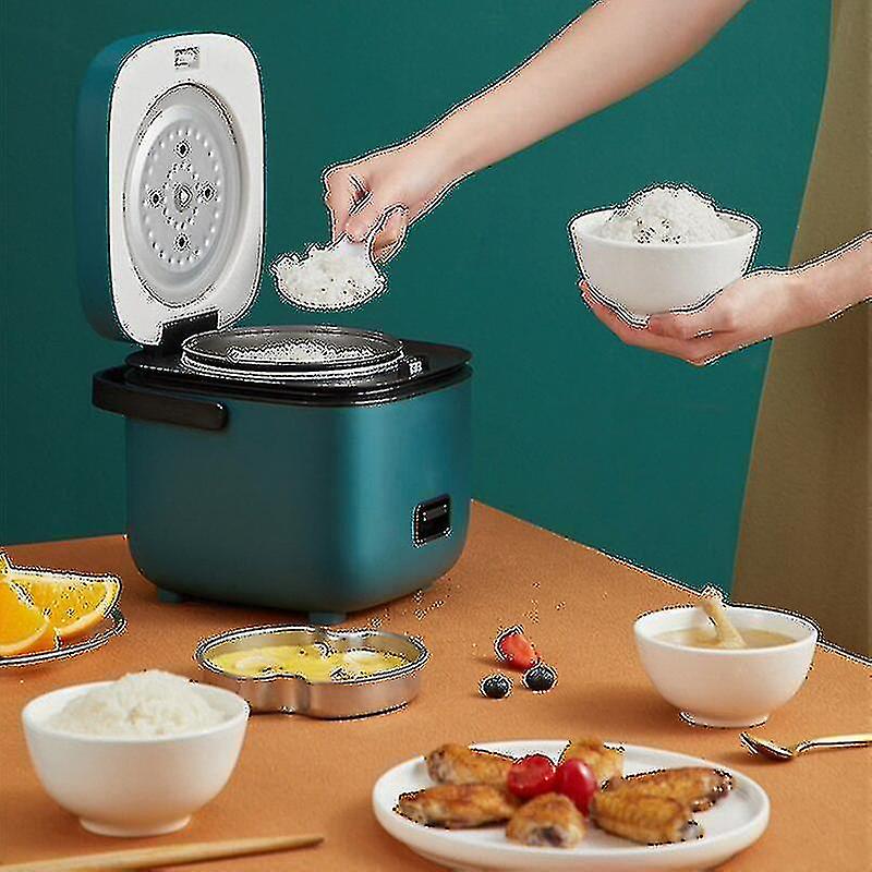 Small Rice Cooker 1-2 Person With Steaming Basket 1.2l Mini Electric ...