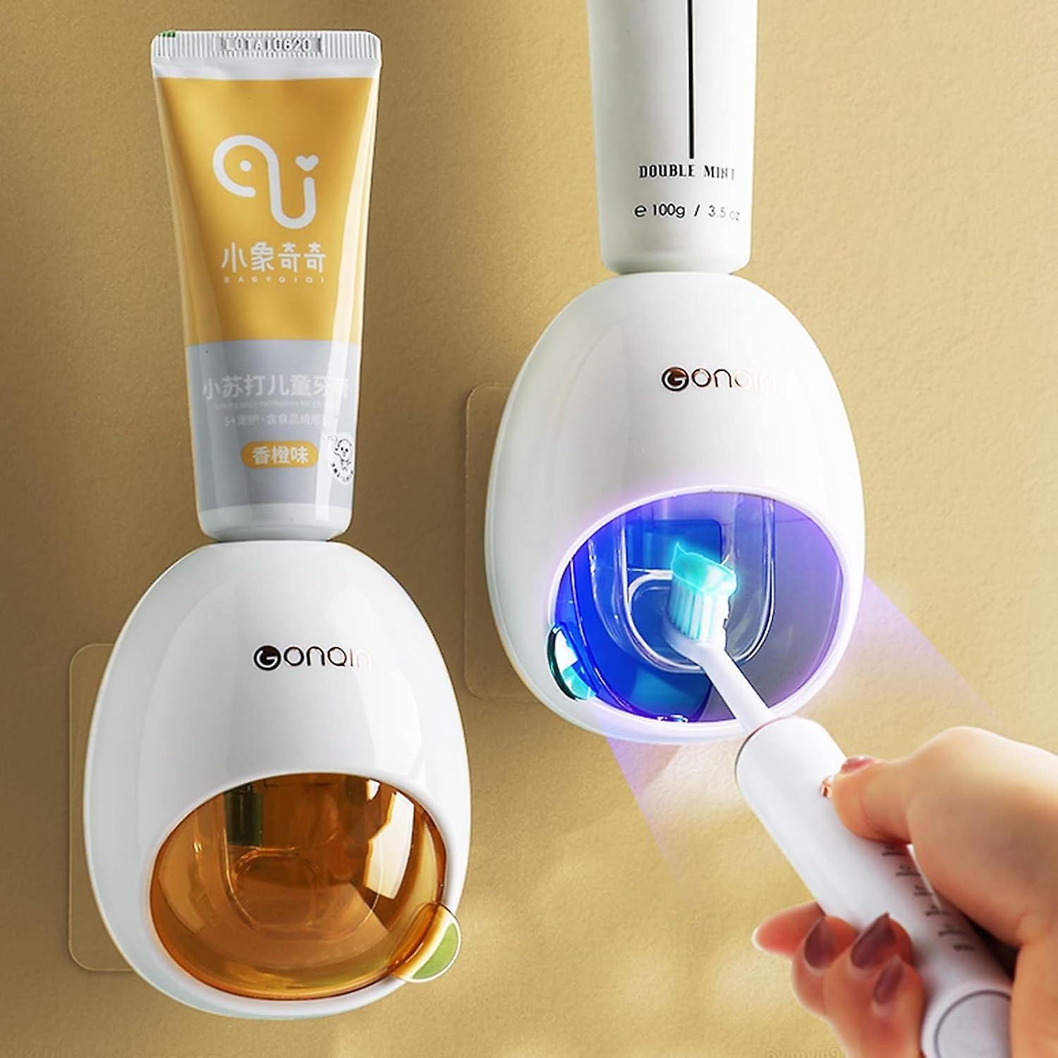 Toothpaste Dispenser Wall Mount for Kids and Adult, Automatic ...