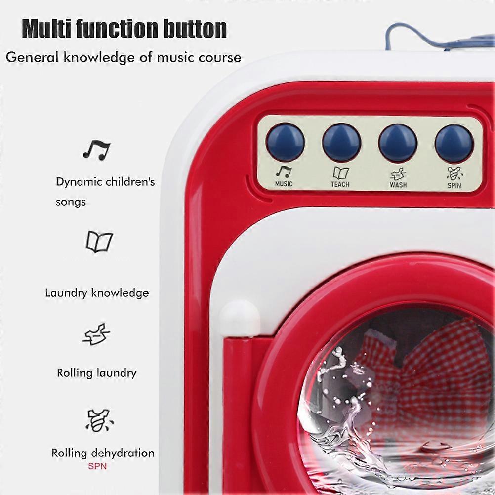 Electric Mini Washing Machine Toy Child Wash Machine Toys Waterproof ...