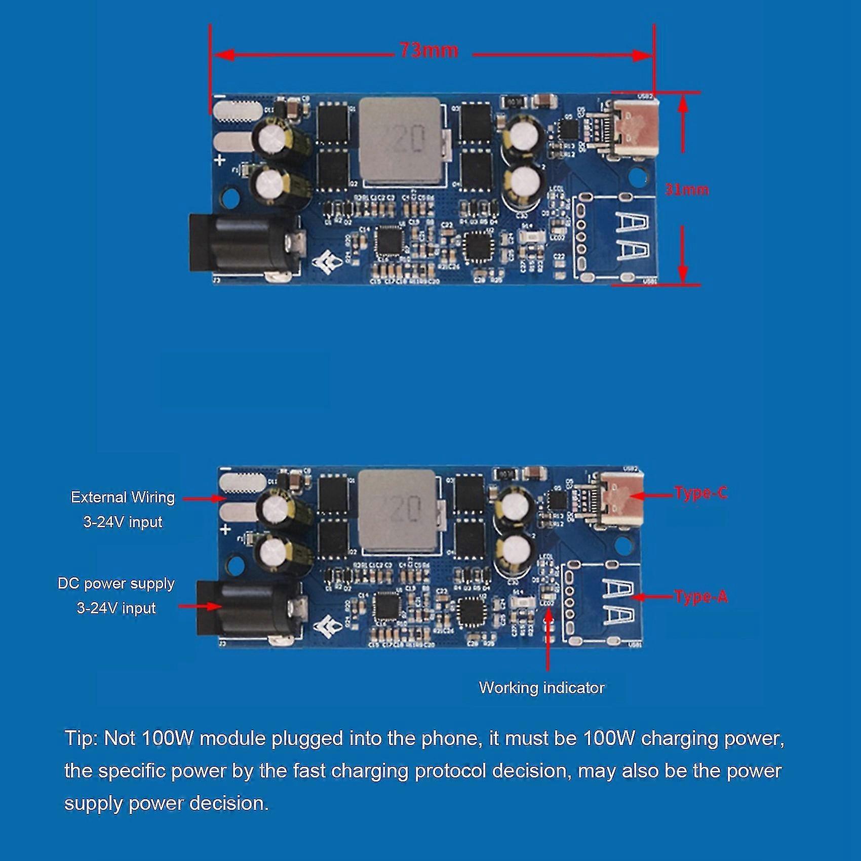 Full Protocol Fast Charging Module Sw2303 Pl5501 Fast Charging 100w ...