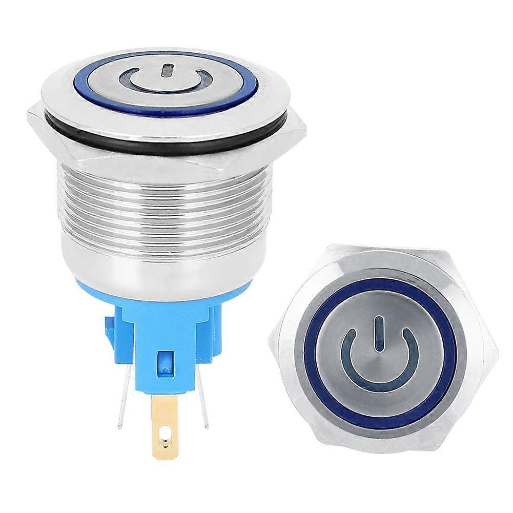 2Pcs 22mm AC220V 6-Pin Push Button Switch IP65 Protection Level Reset ...