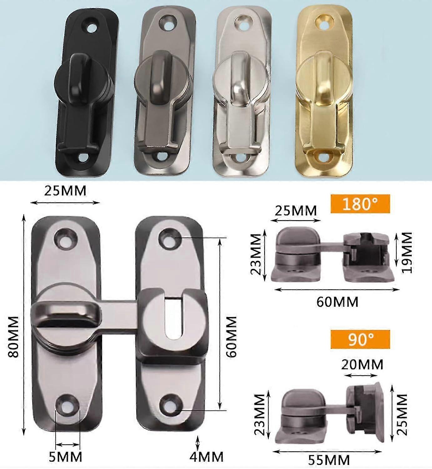 90/180 Door Lock Latch Bolt Lock Cam Lock Door And Window Push-pull ...