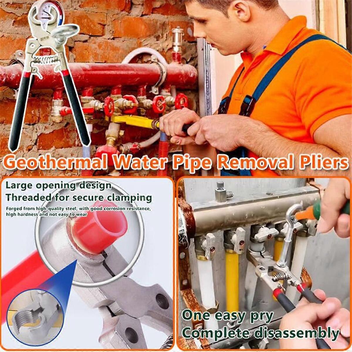 Geothermal Water Pipe Removal Pliers Remove the Tong Water Separator ...