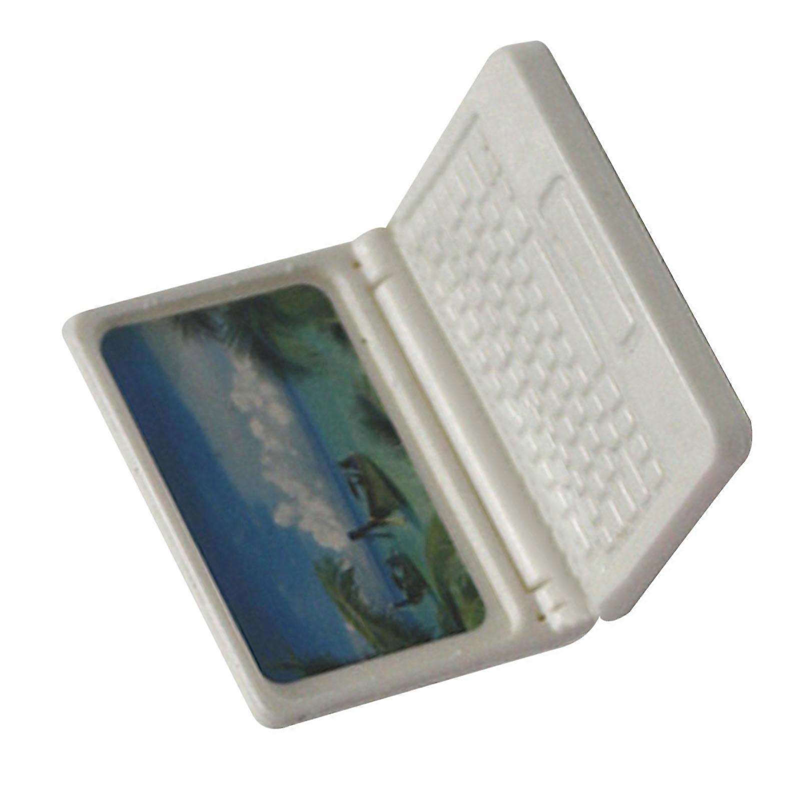 Dollhouse Laptop Simulation Lifelike Educational Miniature Notebook Toy ...