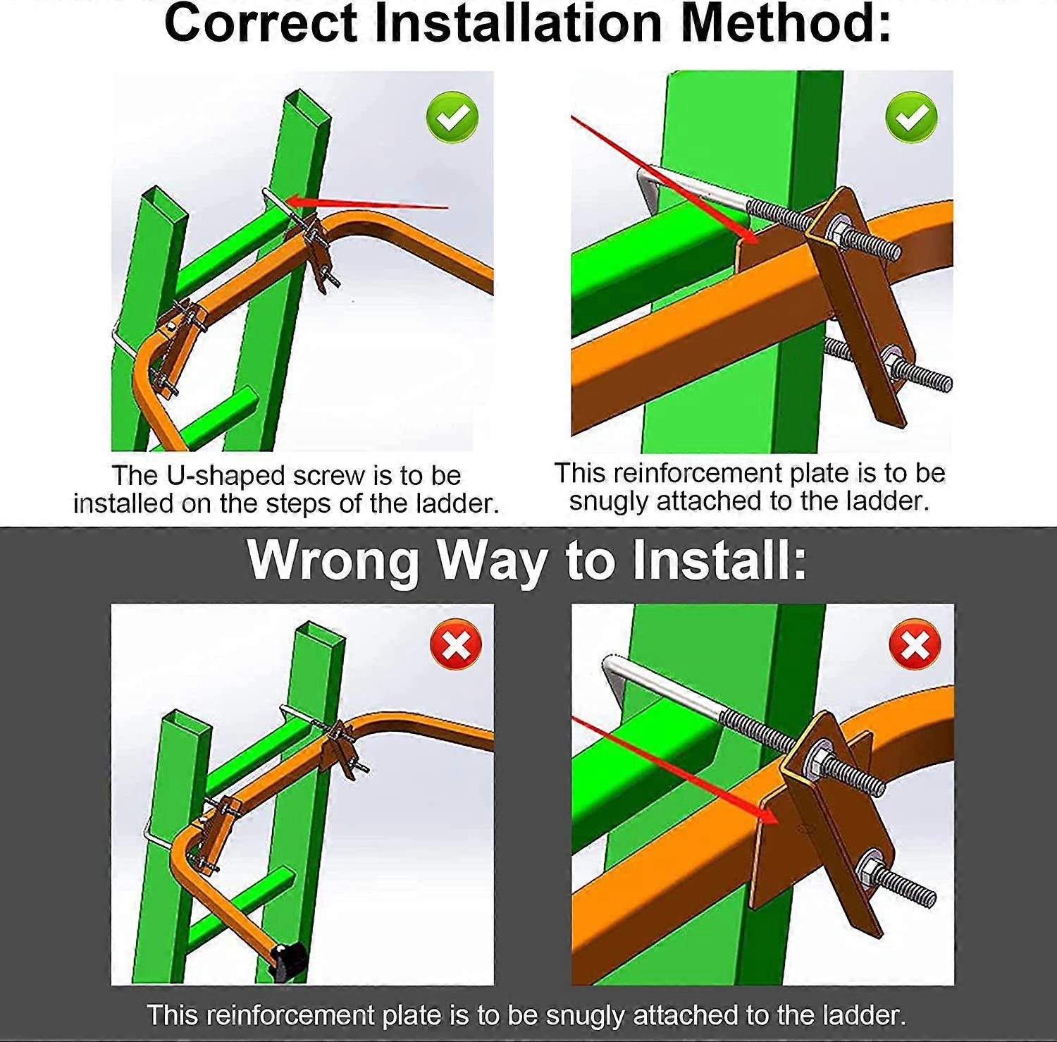 Ladder Stabilizer,Fixed Ladder Stand-Off Stabilizer for Gutter and Roof ...