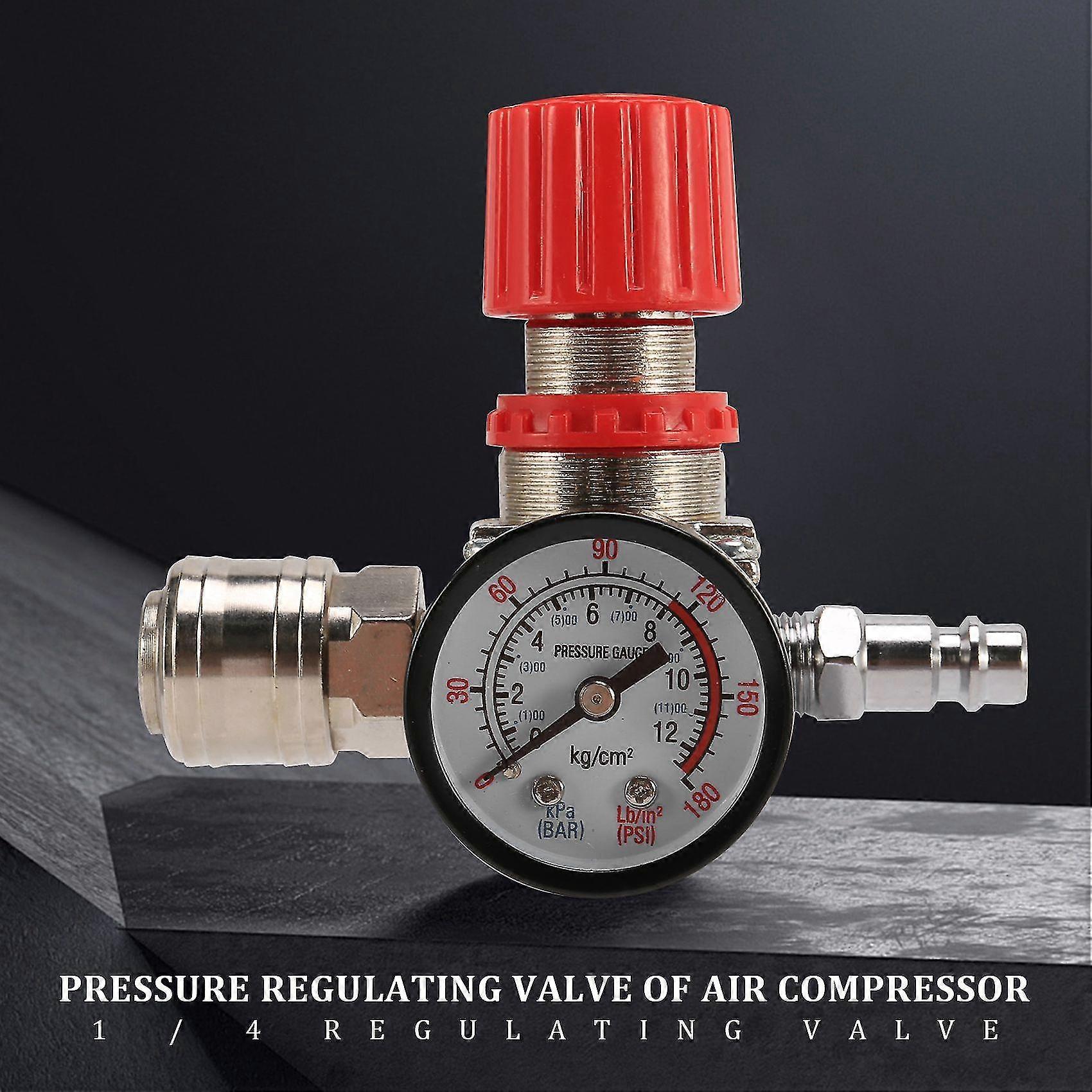 1/4inch Pressure Regulator Air Compressor Pressure Regulator Reduction ...