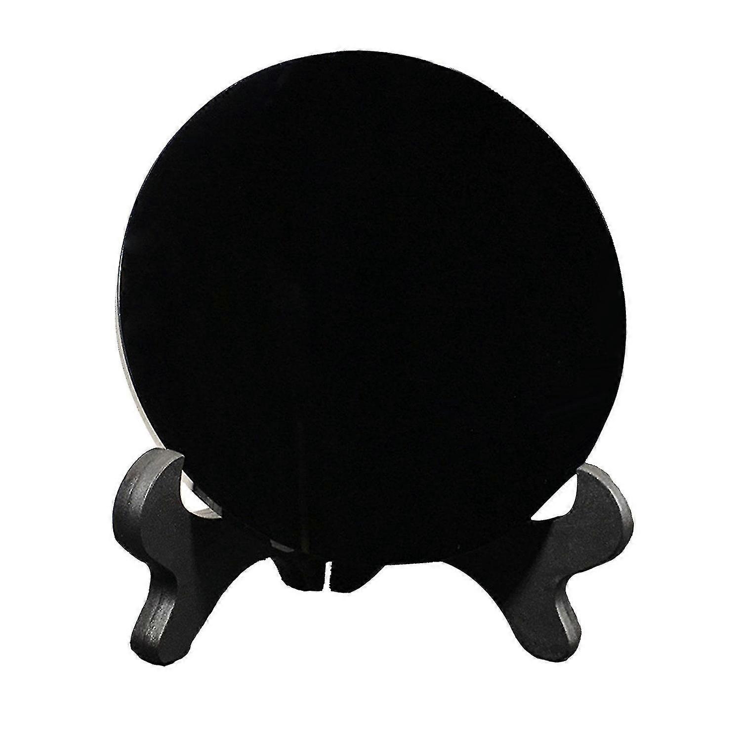 Black Obsidian Disc Obsidian Scrying Mirror For Meditation Home Office ...