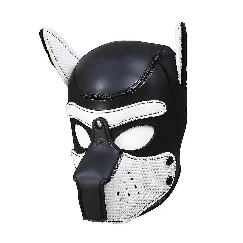 Neoprene Dog Full Face Puppy Mask, Novelty Costume Pup Hood Mask ...