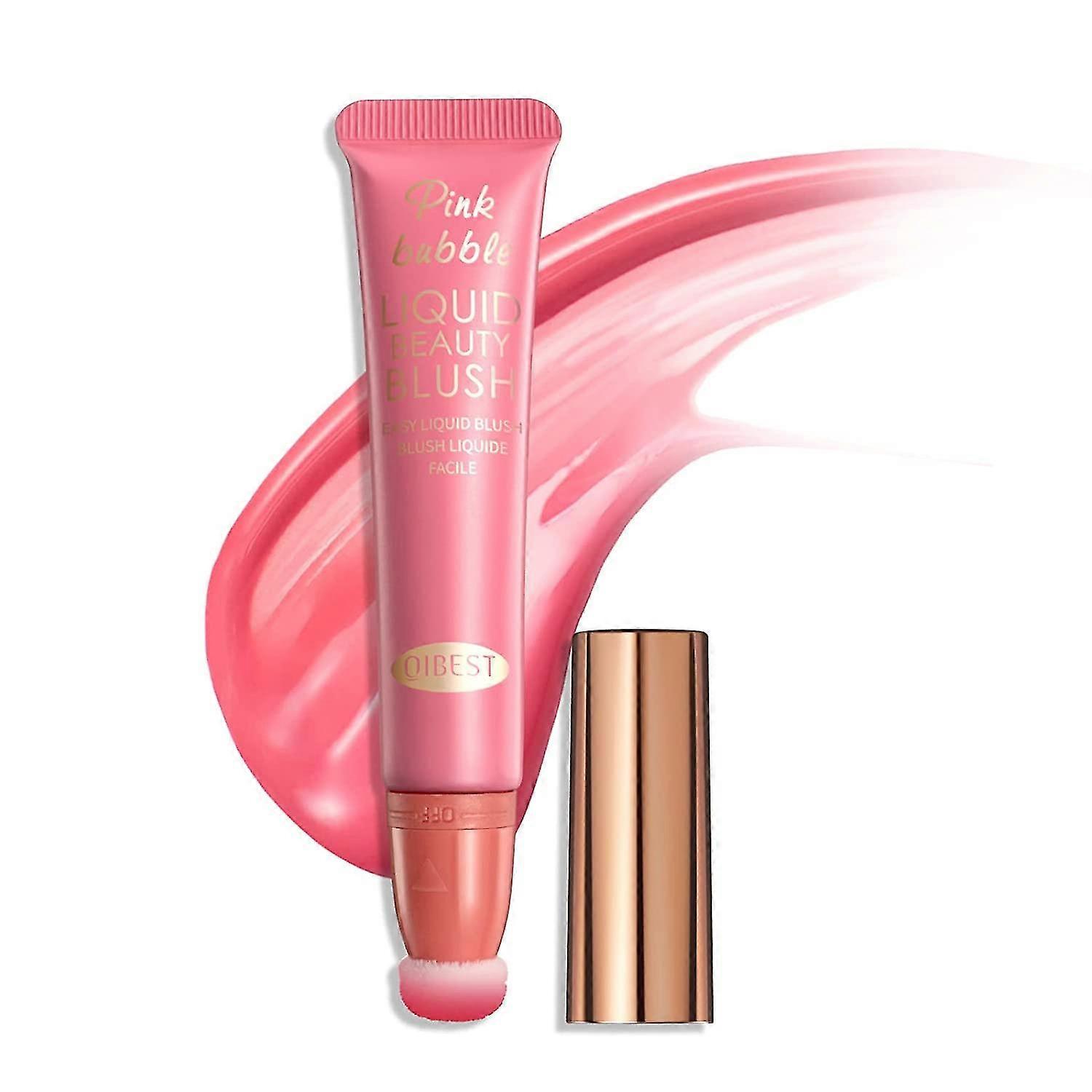 Rose Pink Liquid Blush Cosmetics, Soft Cream Blush Stick For Cheeks ...