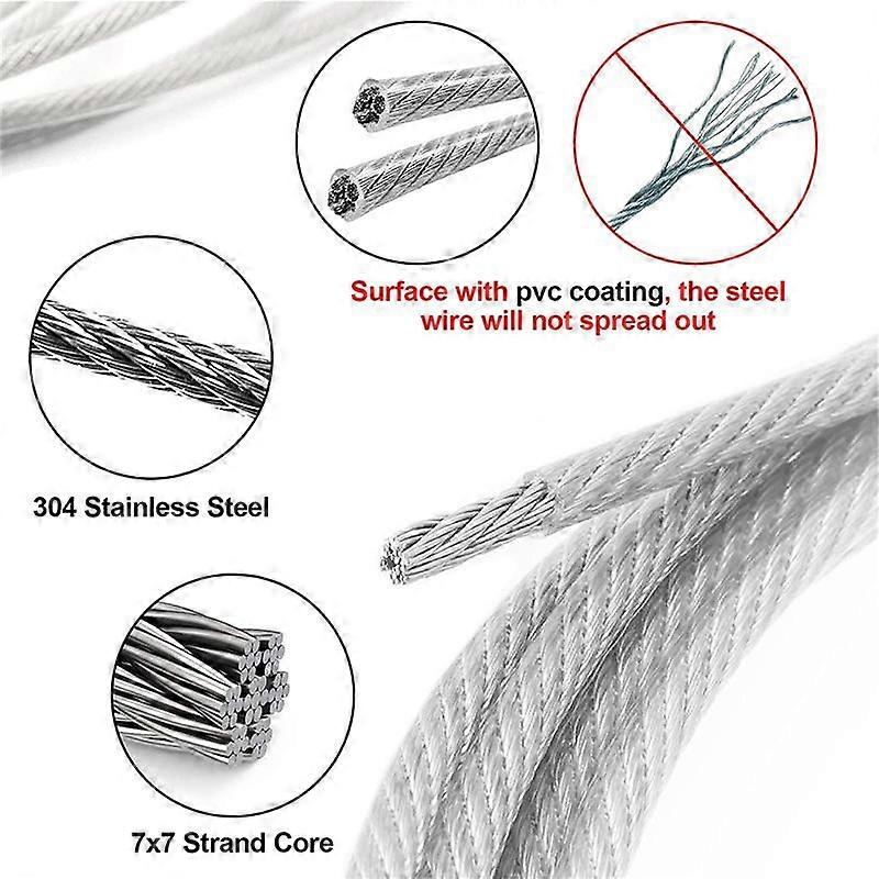 4 Pack Adjustable Picture Hanging Wire Heavy Duty Supports 50 Lbs ...