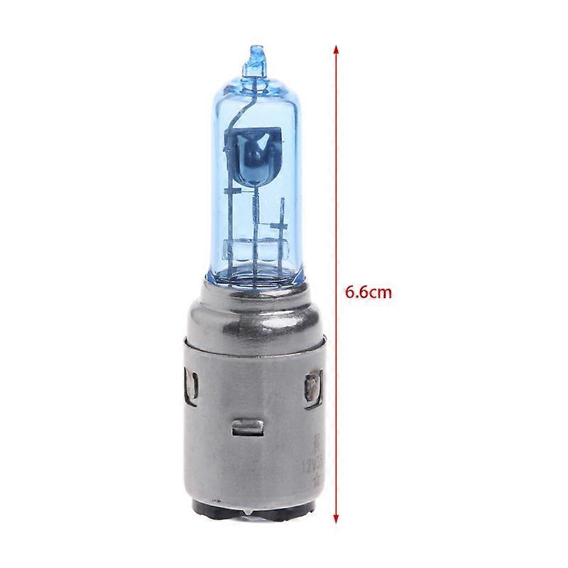 Motorcycle 12V 35W BA20D Headlight Halogen Bulb Xenon White Light ...