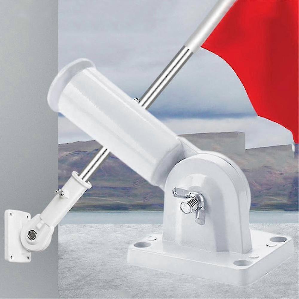 Heavy Duty Flagpole Holder - Adjustable Metal Flag Pole Bracket | Fruugo UK