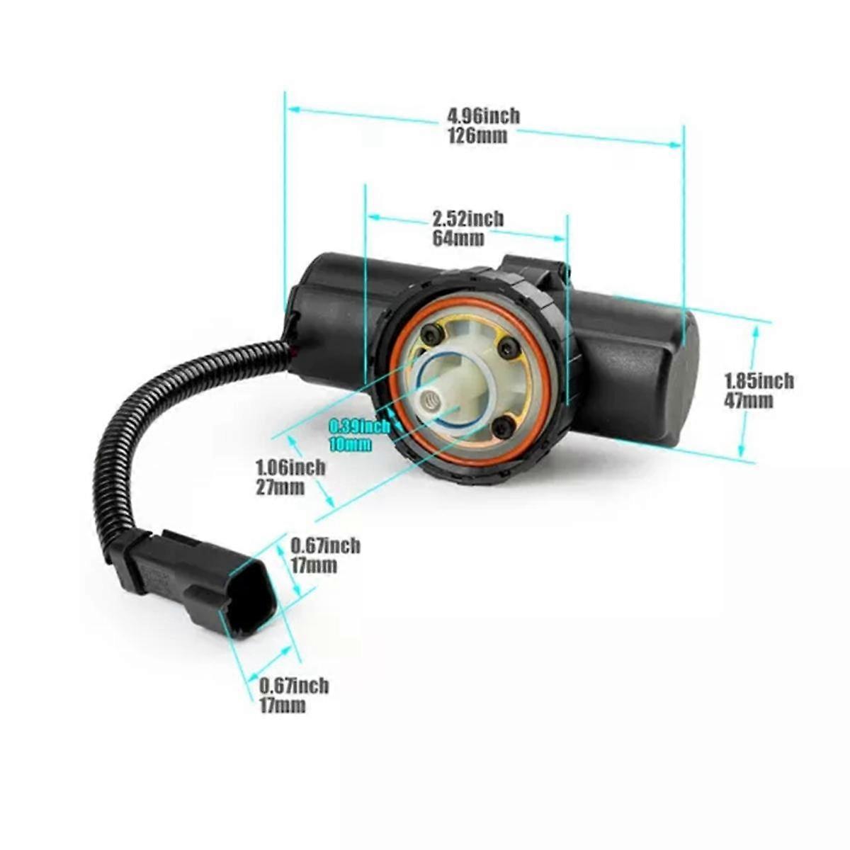 Electric Fuel Transfer Pump for CAT Tractor Backhoe 428D 428E 430D 432D ...