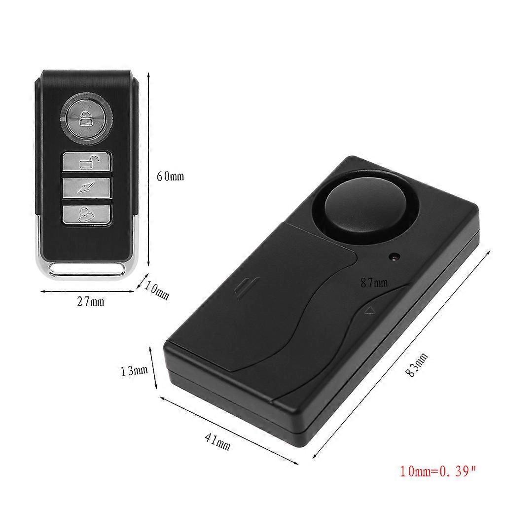 Wireless Remote Control Vibration Alarm Sensor For Car Window Door Home ...