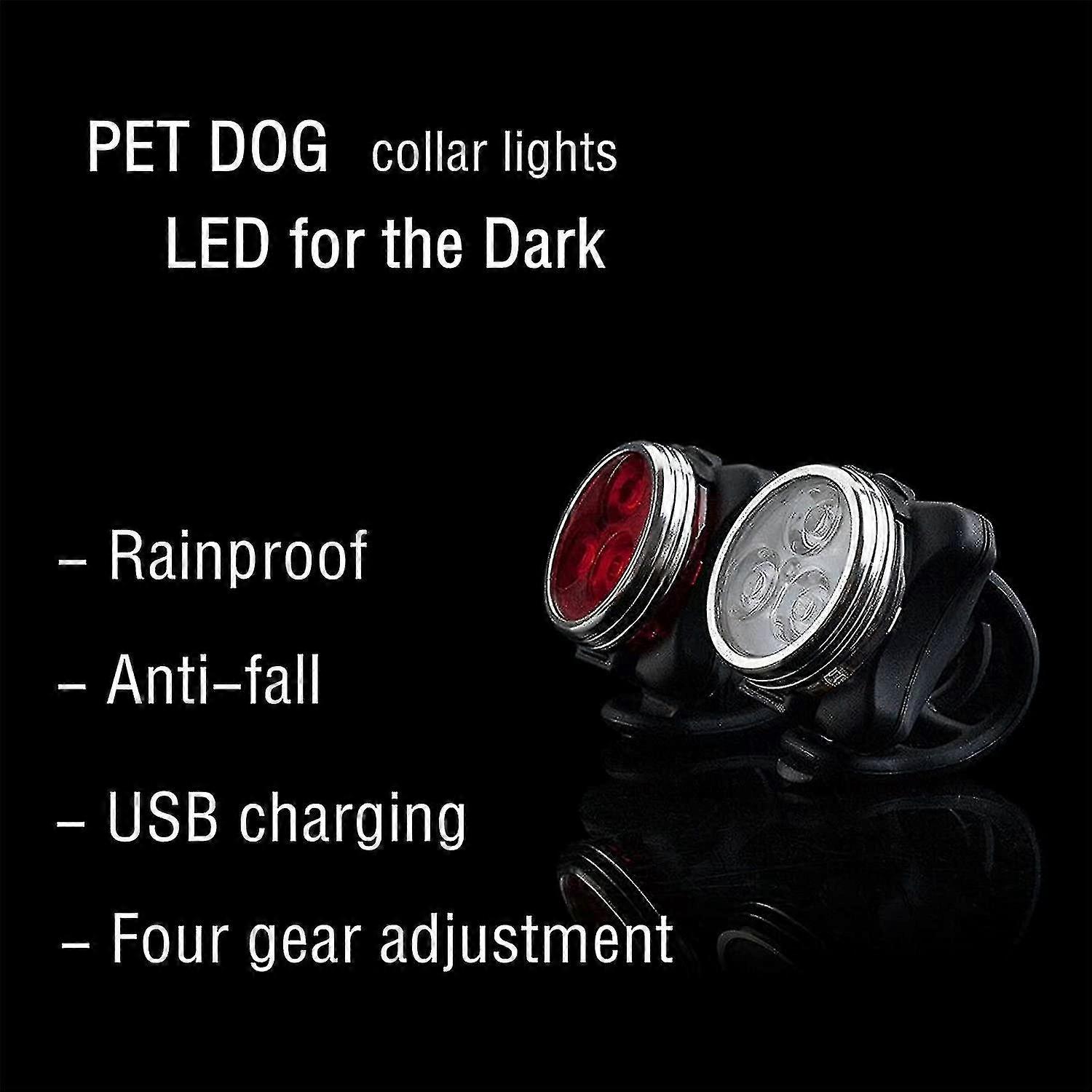 Led Light Dog Collar Pendant Light Dog Leash Flashing Light Puppy Cat ...