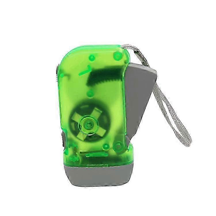 Three lamp hand pressed flashlight transparent LED hand held flashlight ...