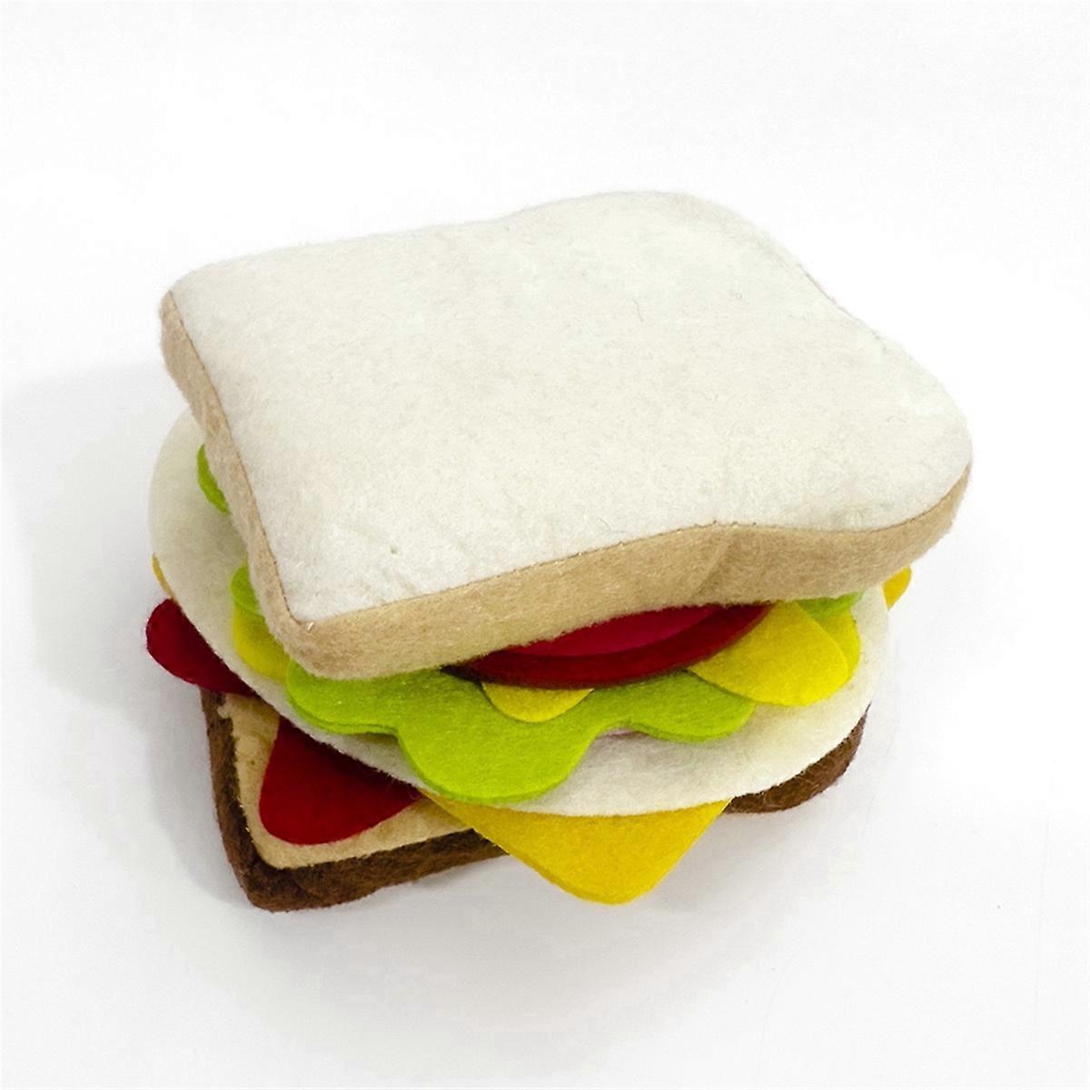 28PCS Food Burger Sandwich Food Set Children Pretend to Play Food ...