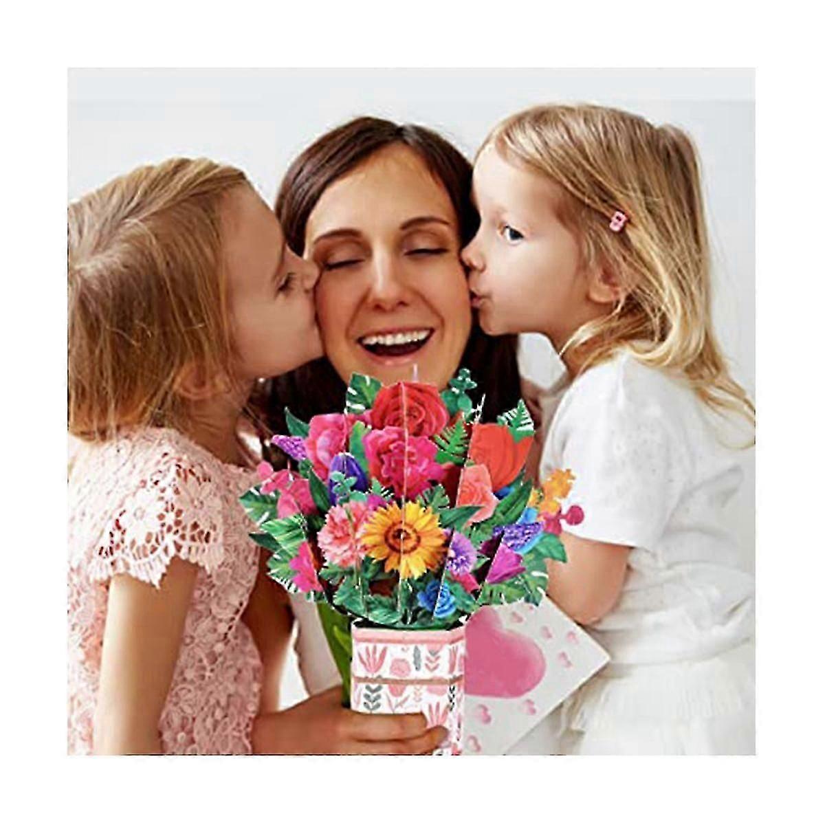 Pop-Up Flower Bouquet Greeting Cards suitable for , Paper Flower Pop-Up ...
