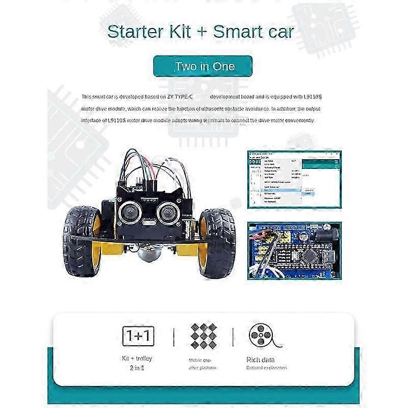 Car Smart Robot Programming Kit DIY Electronic Kit Smart Car Robot Kit ...