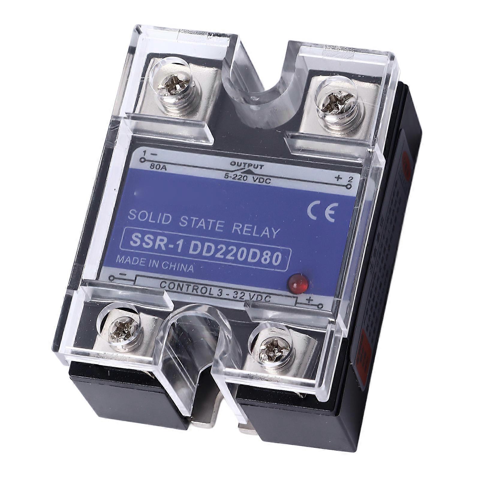 DC to DC Single Phase Solid State Relay 3‑32VDC Input 5‑220VDC Load SSR ...
