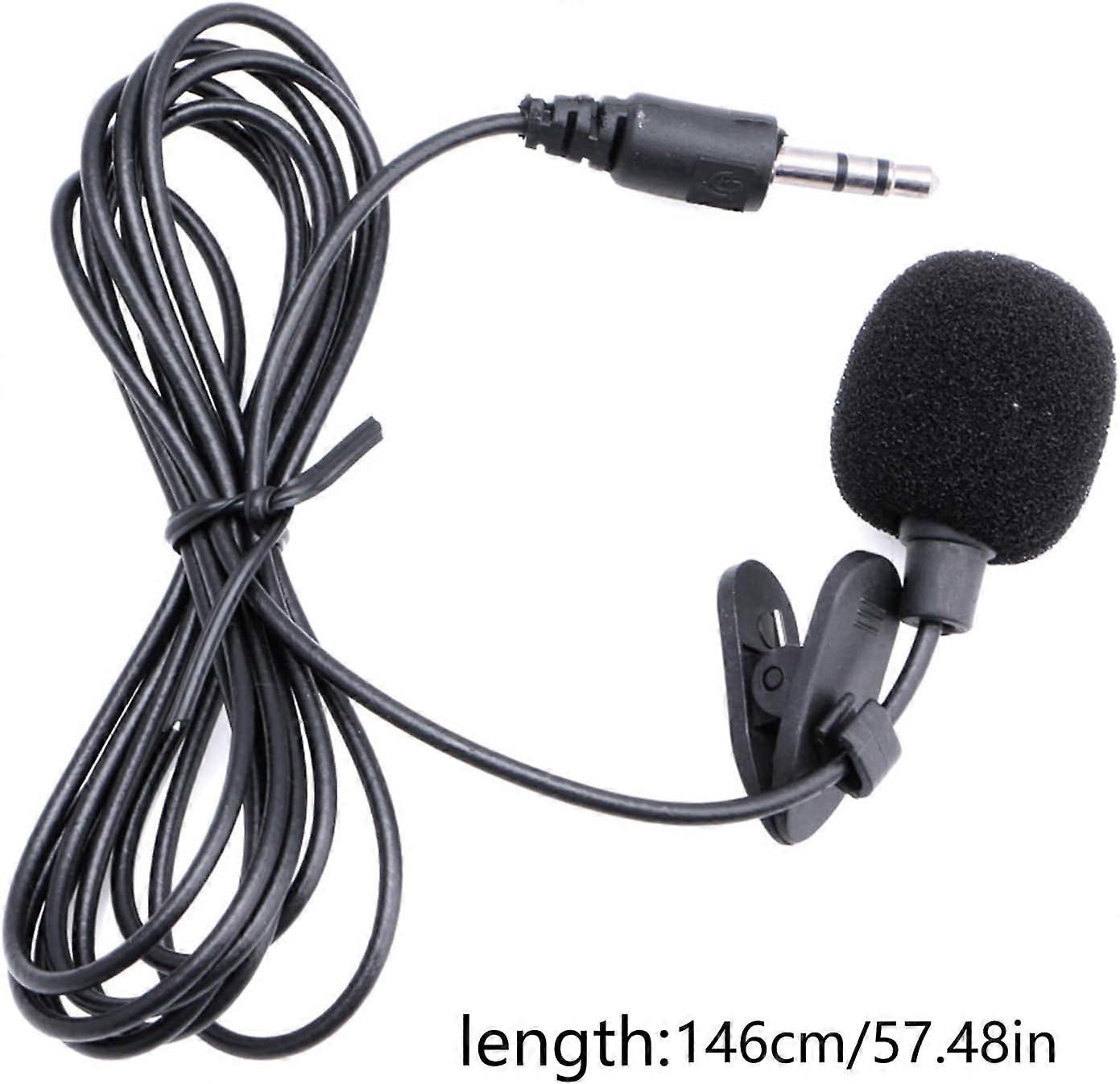 Portable Lavalier Microphone External Mic Defense Against Distortion of ...