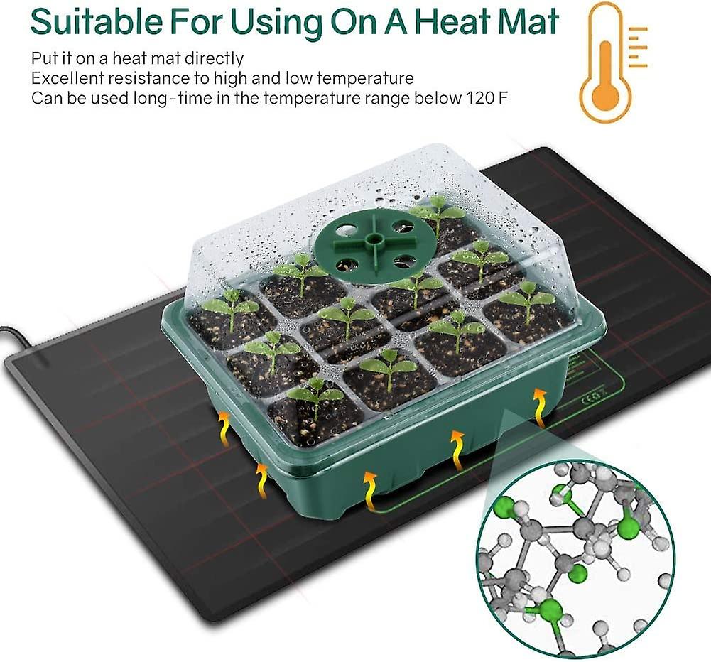 Plant Germination Trays, 3-pack Seedling Starter Trays Seed Starter Kit ...