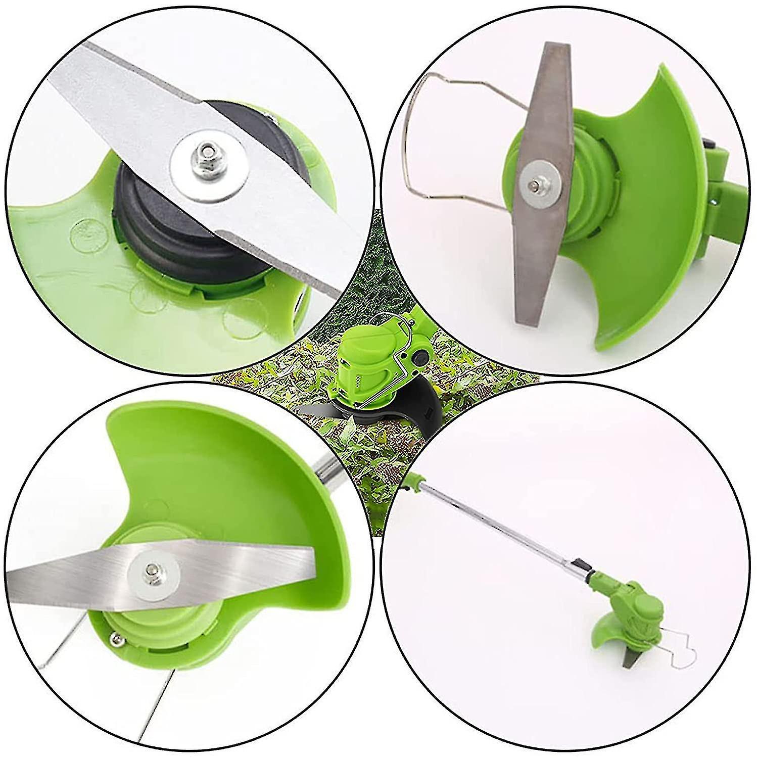 Cordless Electric String Trimmers Metal Blade,4 Pcs Electric Grass ...