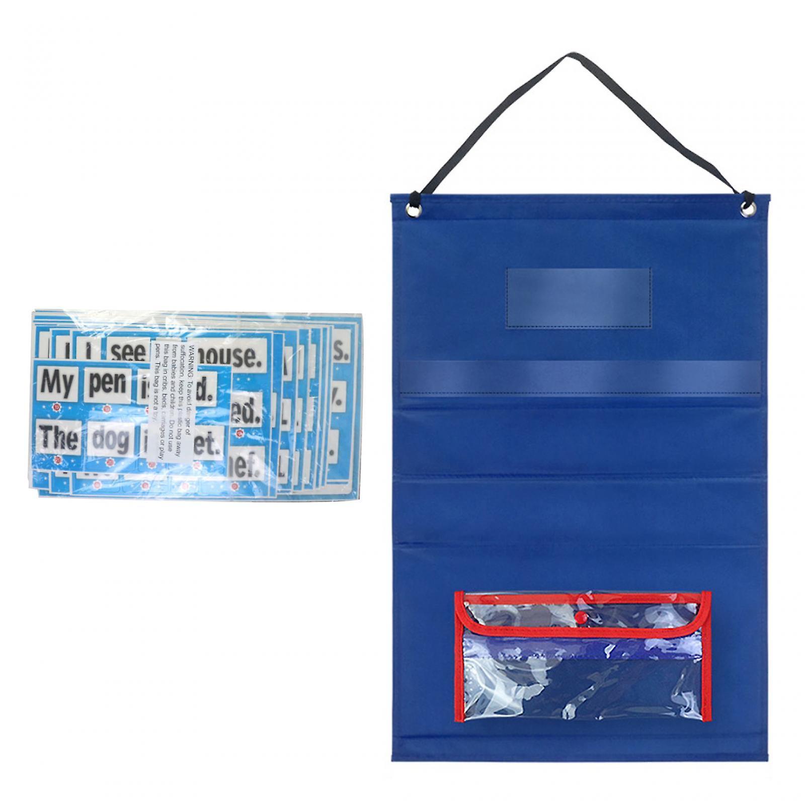 Kids Sentence Building Pocket Chart Visual Learning Word Cards Pocket ...