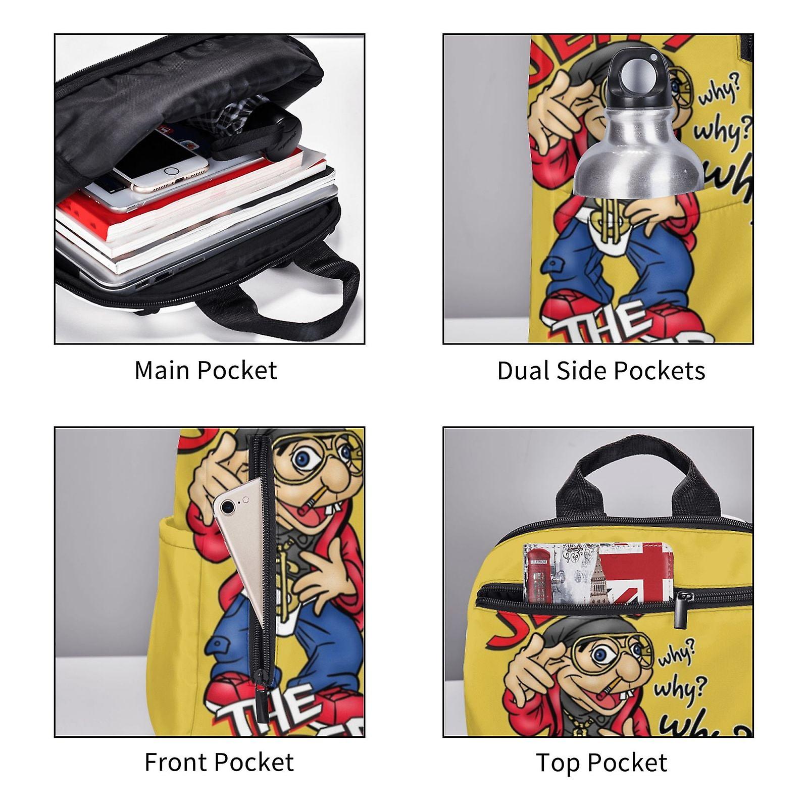 Rapper Jeffy Puppet Lightweight Backpack Student Bookbag School Bag ...