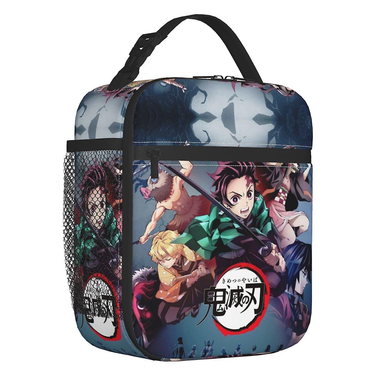 Kawaii Kimetsu No Yaiba Nezuko Kamado Insulated Lunch Bags For Women ...