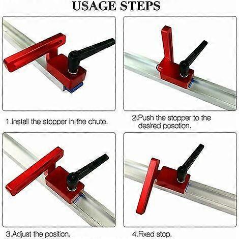 Rail Stops, Mitered Rail Stops, Rail Stops for Woodworking T-Track ...