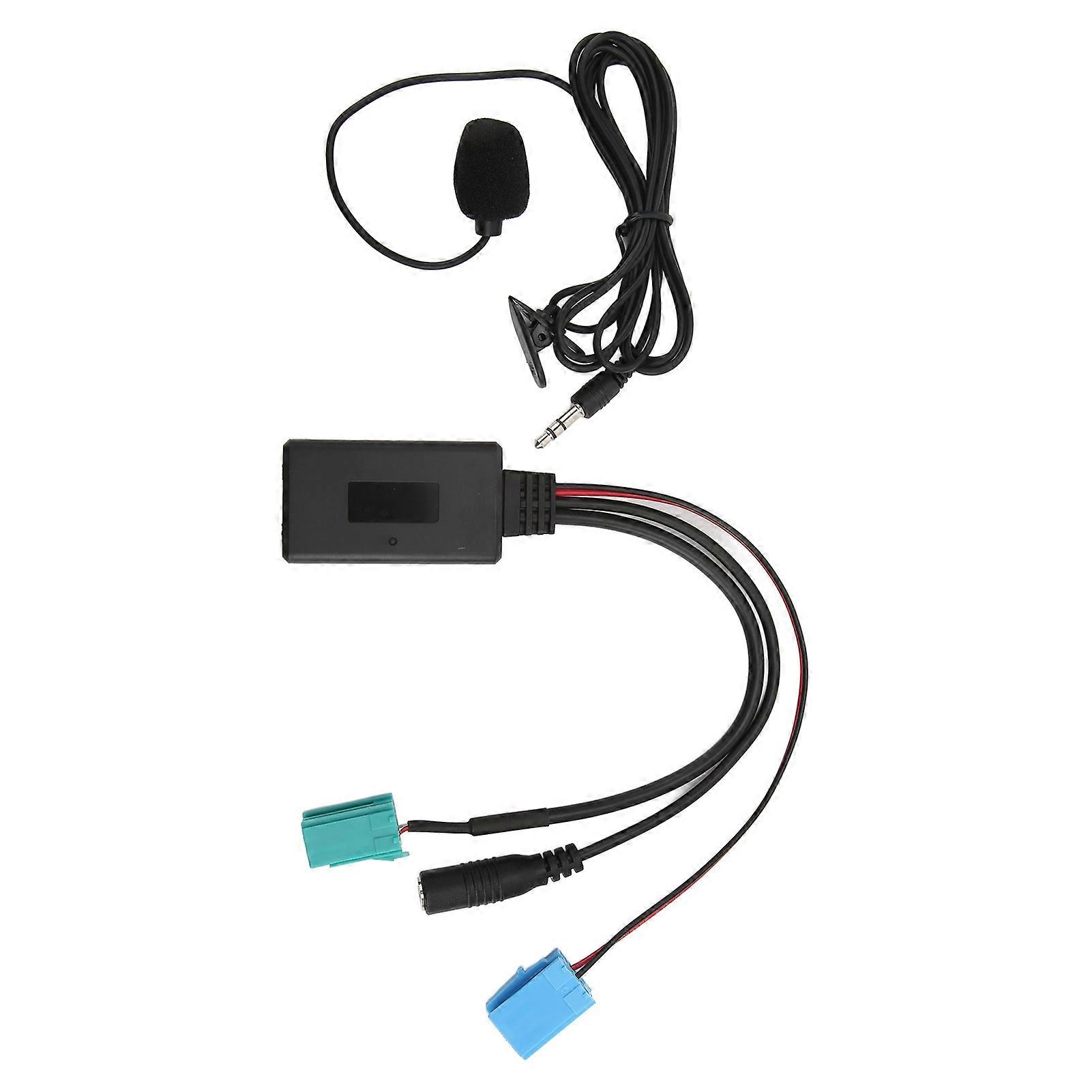 Bluetooth AUX IN Cable Auxiliary Input Adapter Handsfree Microphone Replacement for Megane 2 ...