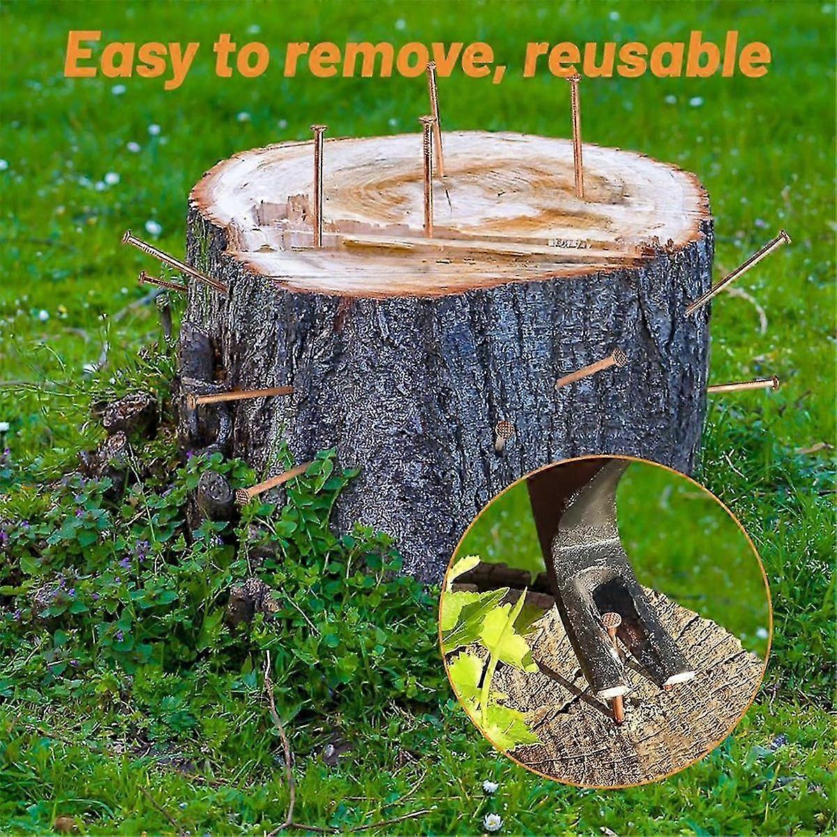 25 Pieces Copper Nails for Killing Tree Stump , 3.15 Inch Copper Nails ...