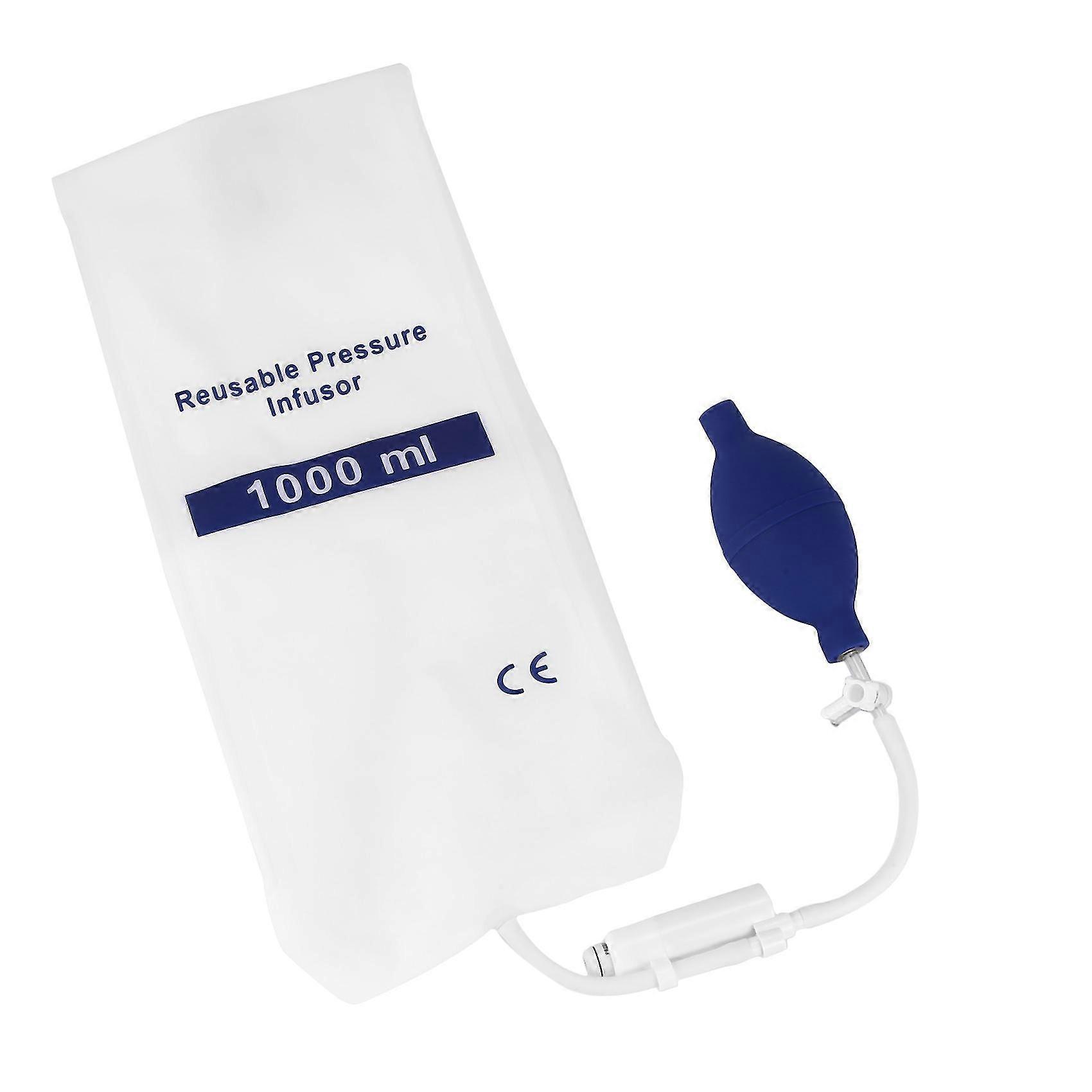 1000ml Reusable Pressure Infusion Bag With Pressure Display Infusion ...